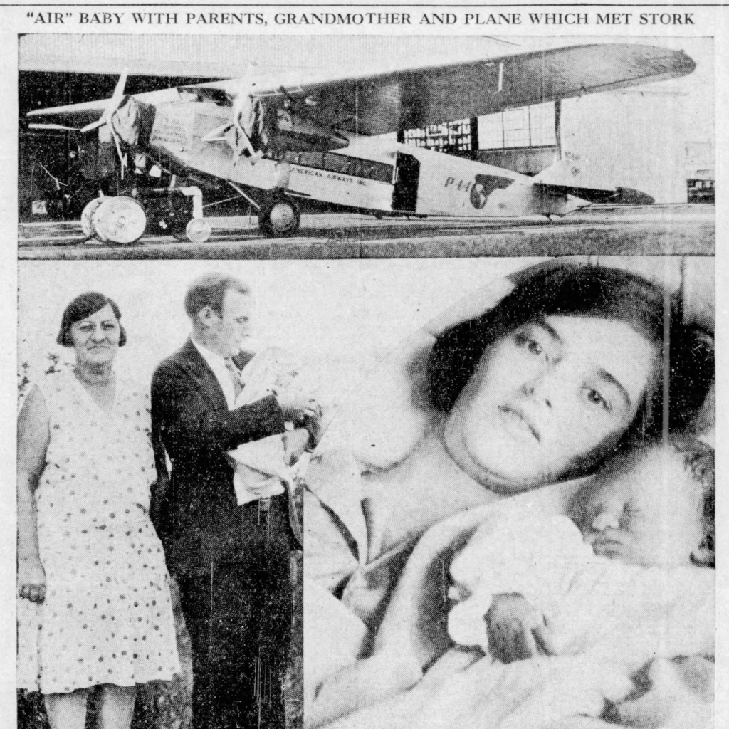 October 26, 1929: Miami's Airlene Evans becomes first baby born in an ...